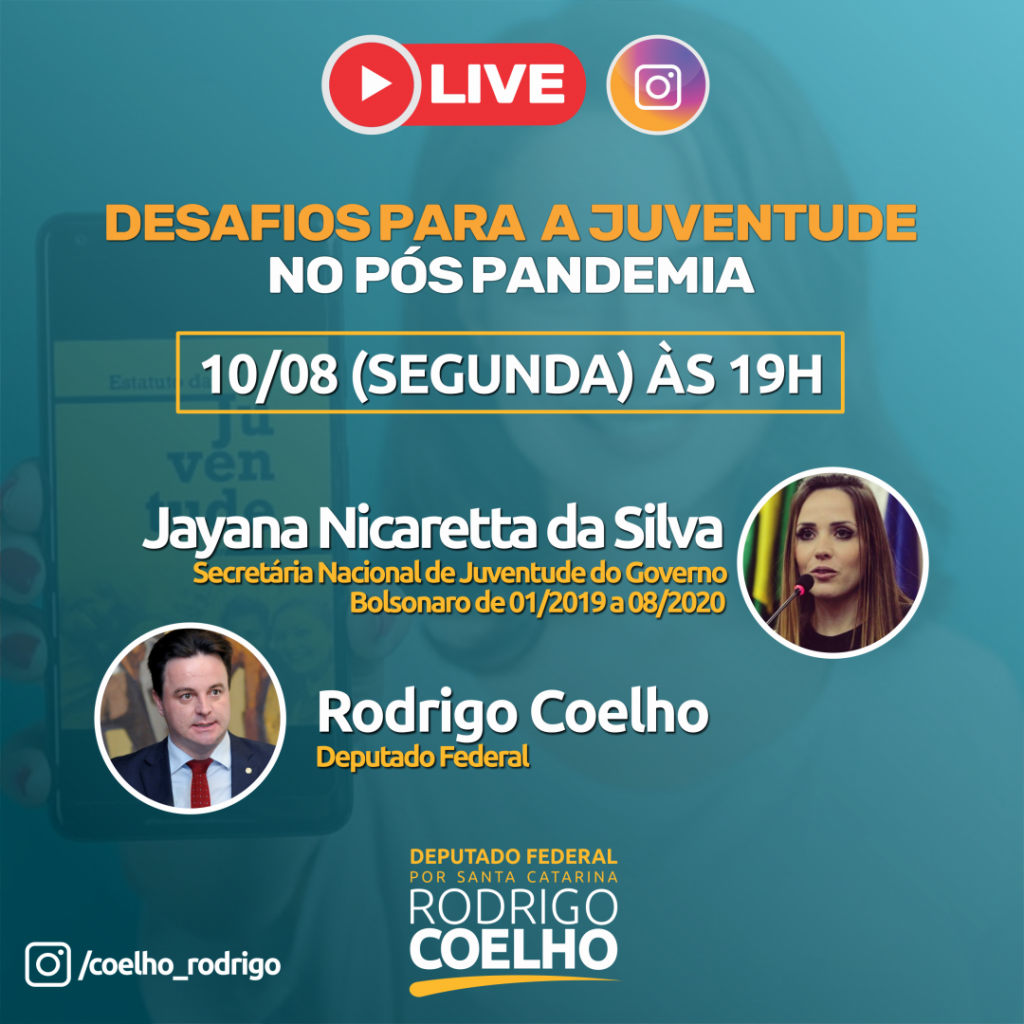 LIVE COM JAYANA NICARETTA DA SECRETARIA NACIONAL DA JUVENTUDE - Rodrigo Coelho